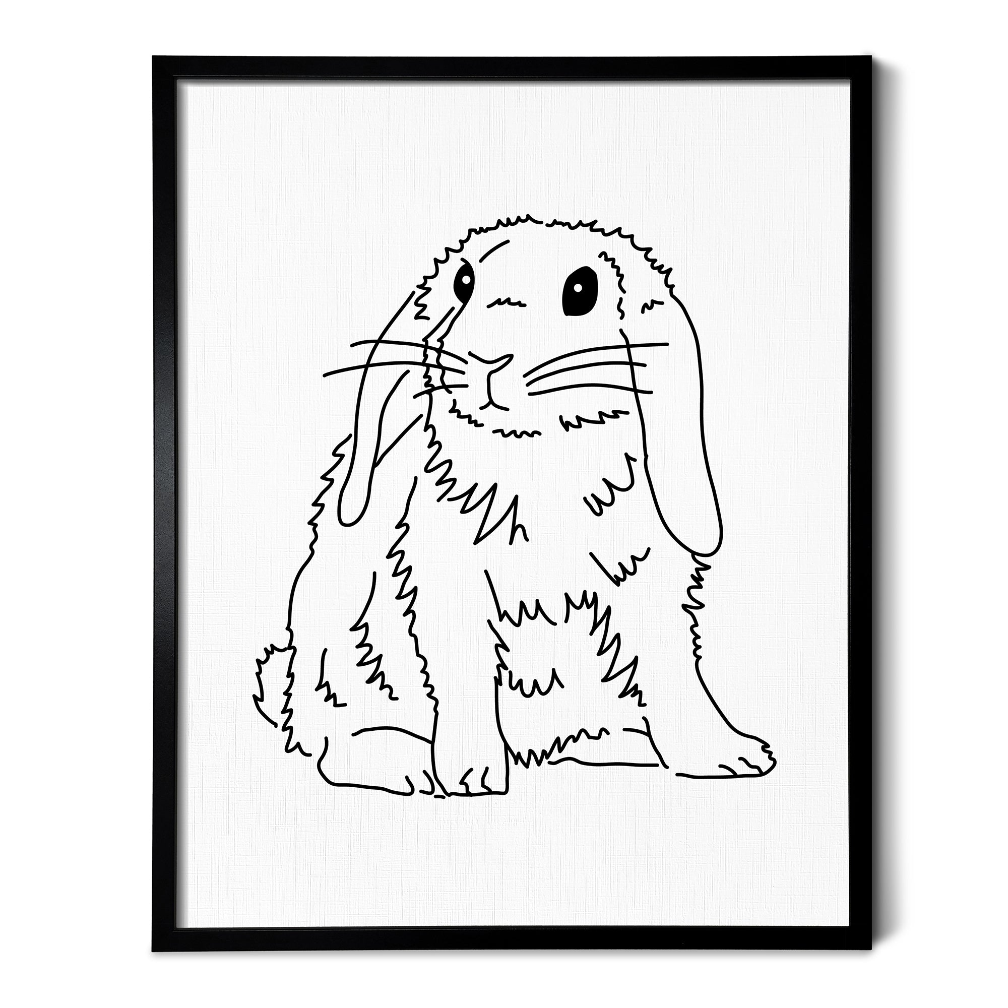 Mini Lop Rabbit Art Print – Scenic Route Shop